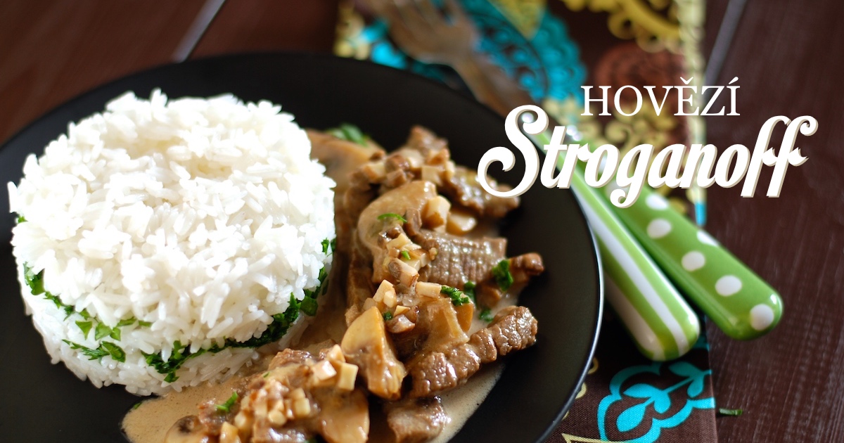 Hovězí Stroganov krok za krokem - Kuchařka pro dceru