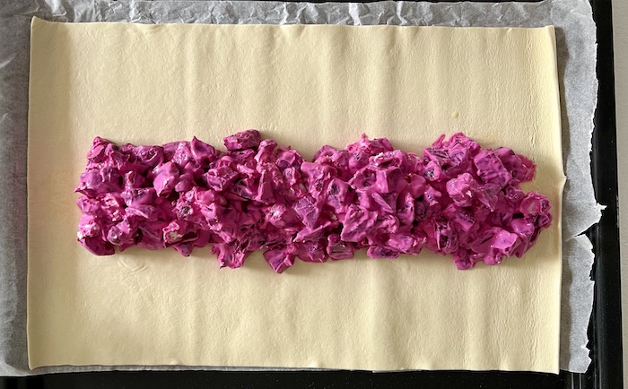 Slaný závin z listového těsta - Kuchařka pro dceru