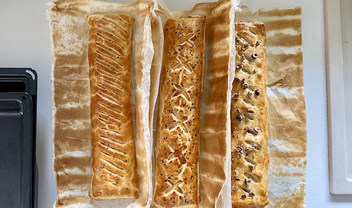 Slaný závin z listového těsta - Kuchařka pro dceru