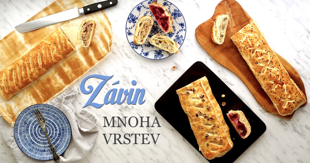 Slaný závin z listového těsta - Kuchařka pro dceru