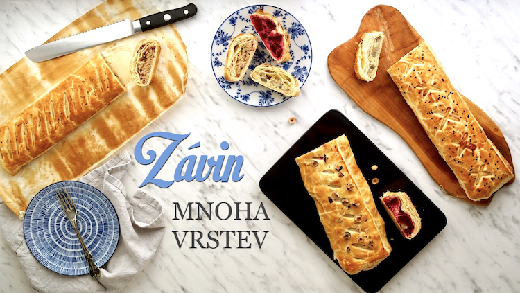 Slaný závin z listového těsta - Kuchařka pro dceru